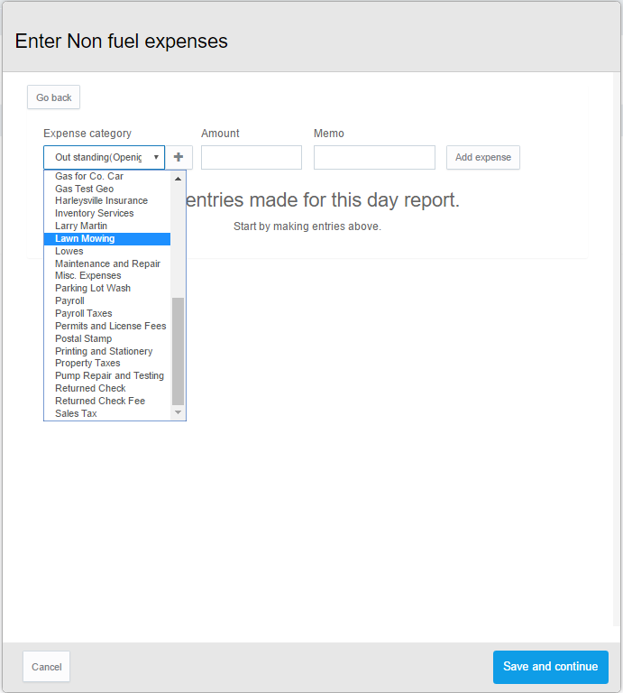 Fuel Expense Tracking